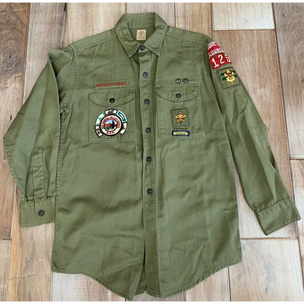 Vintage 1950's Bsa Boy Scout Uniform Patches And Pins… - Gem